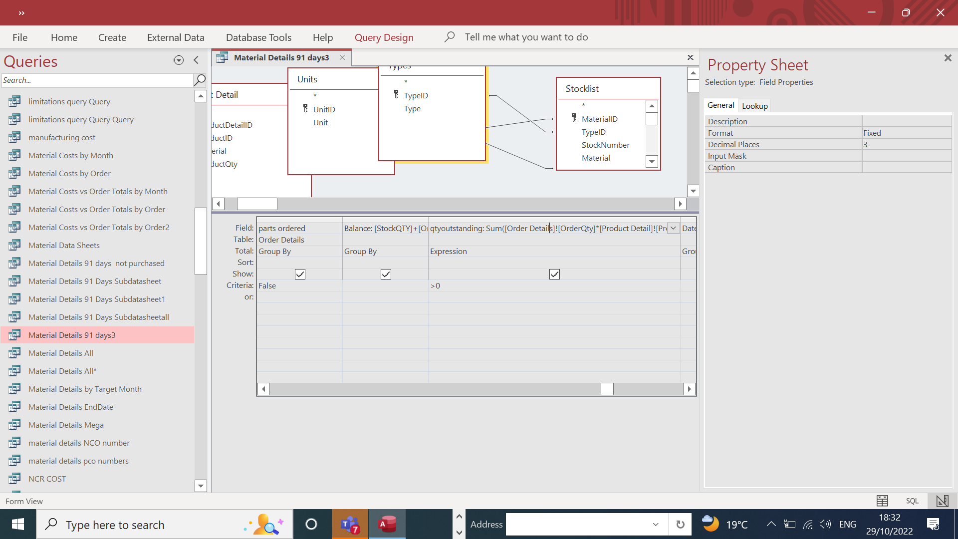 format fixed with 3 decimal places so why do i see about 10 decimal places | Access World Forums