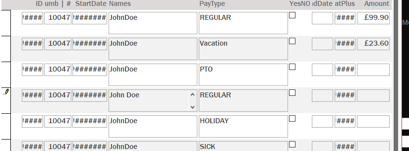 What is the drop-down like option on the left side of the form | Access World Forums