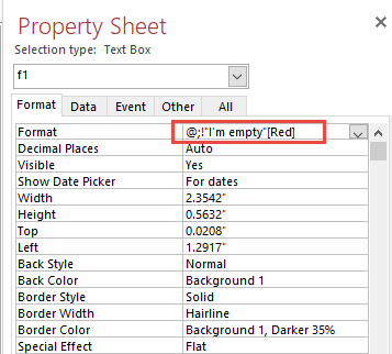 .Format - Display a message for a user | Access World Forums