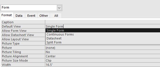Why do some forms go directly to Datasheet view when double clicked | Access World Forums